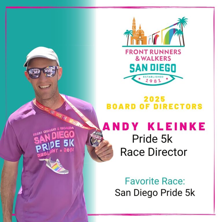 Andy Kleinke and The San Diego Pride 5k - The Word SD